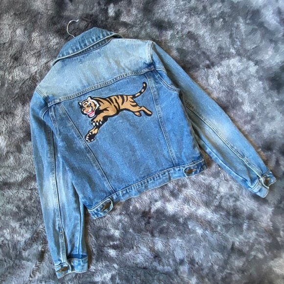 Forever 21 | Jackets & Coats | Forever 2 Tiger Jean Jacket | Poshmark